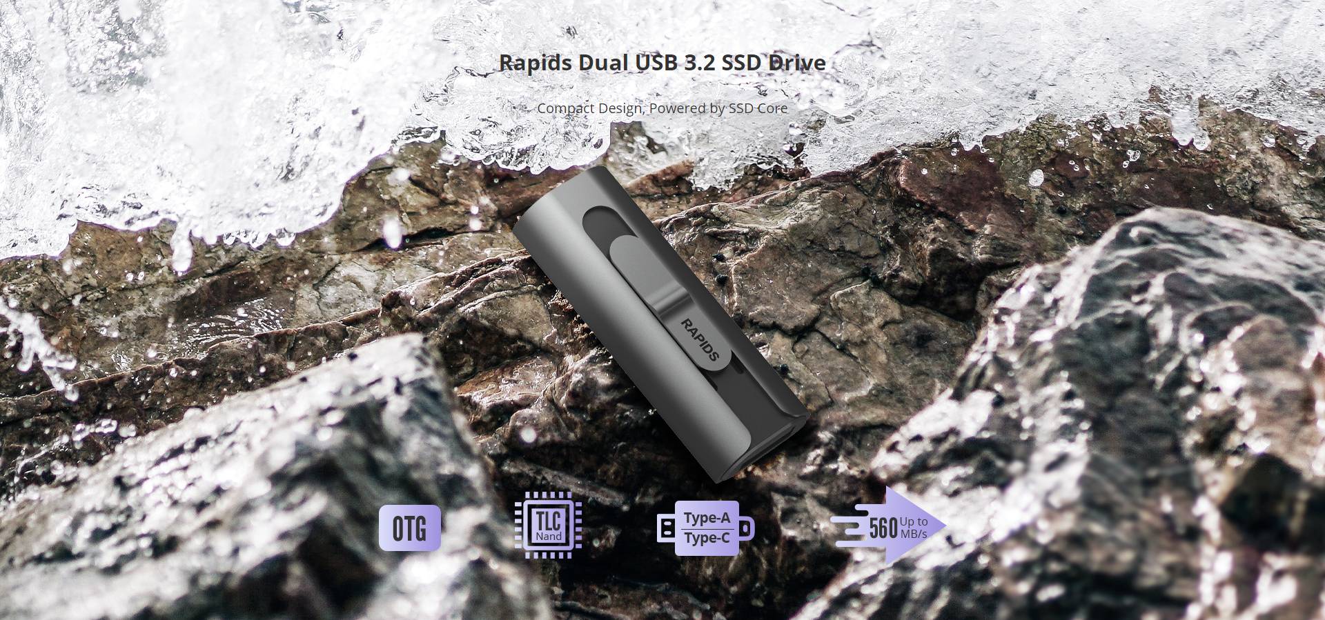 HIKSEMI Rapids Dual USB 3.2 SSD Drive - 1TB HS-USB-S560(STD) | Shopee ...