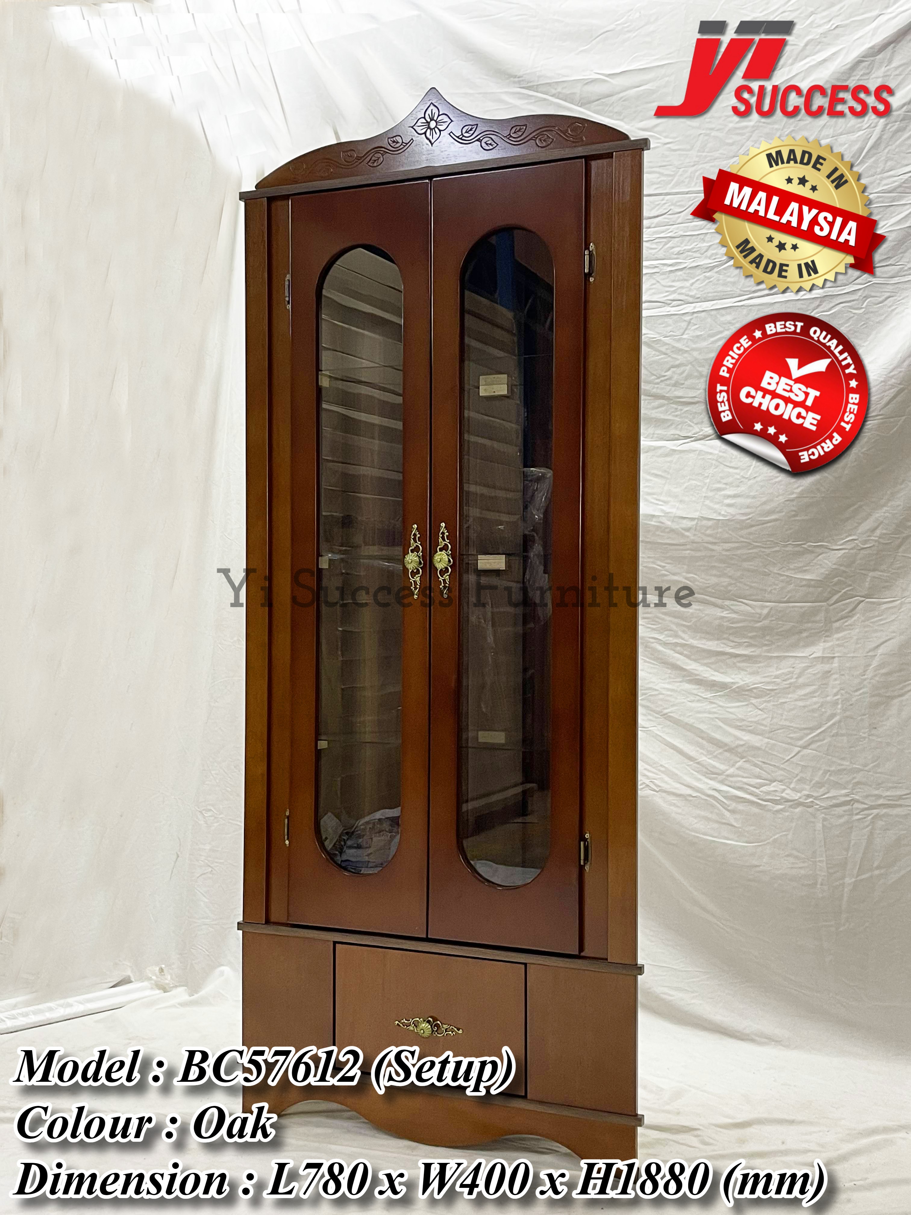 Yi Success Almari Hiasan Corner / Hall Cabinet / Corner Display Cabinet ...