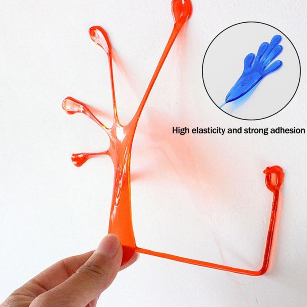 Flexible Sticky Hand Palm Toys Stretchy Toy Kids Deformed Toys Wall Toy ...