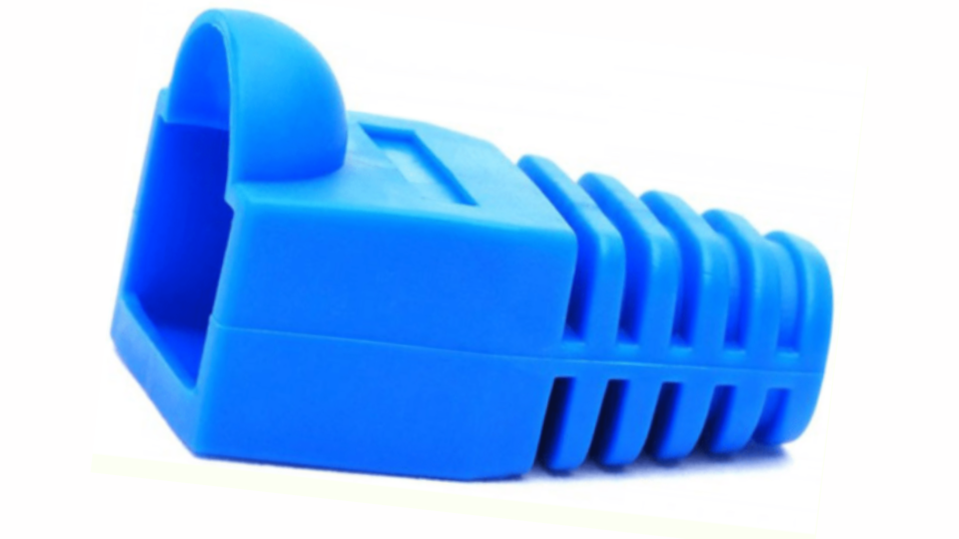 Blue Rubber Boots RJ45 LAN Network Internet Cat5e Cat6 Crystal Plug ...