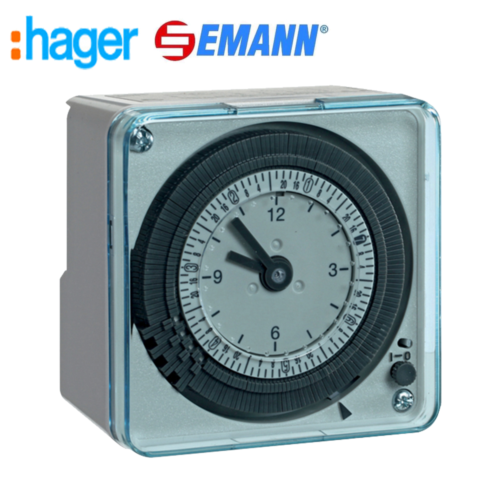 3H Hager EH711/Emann EDS711 Suis Pemasa Analog 24 Jam Timer Switch ...