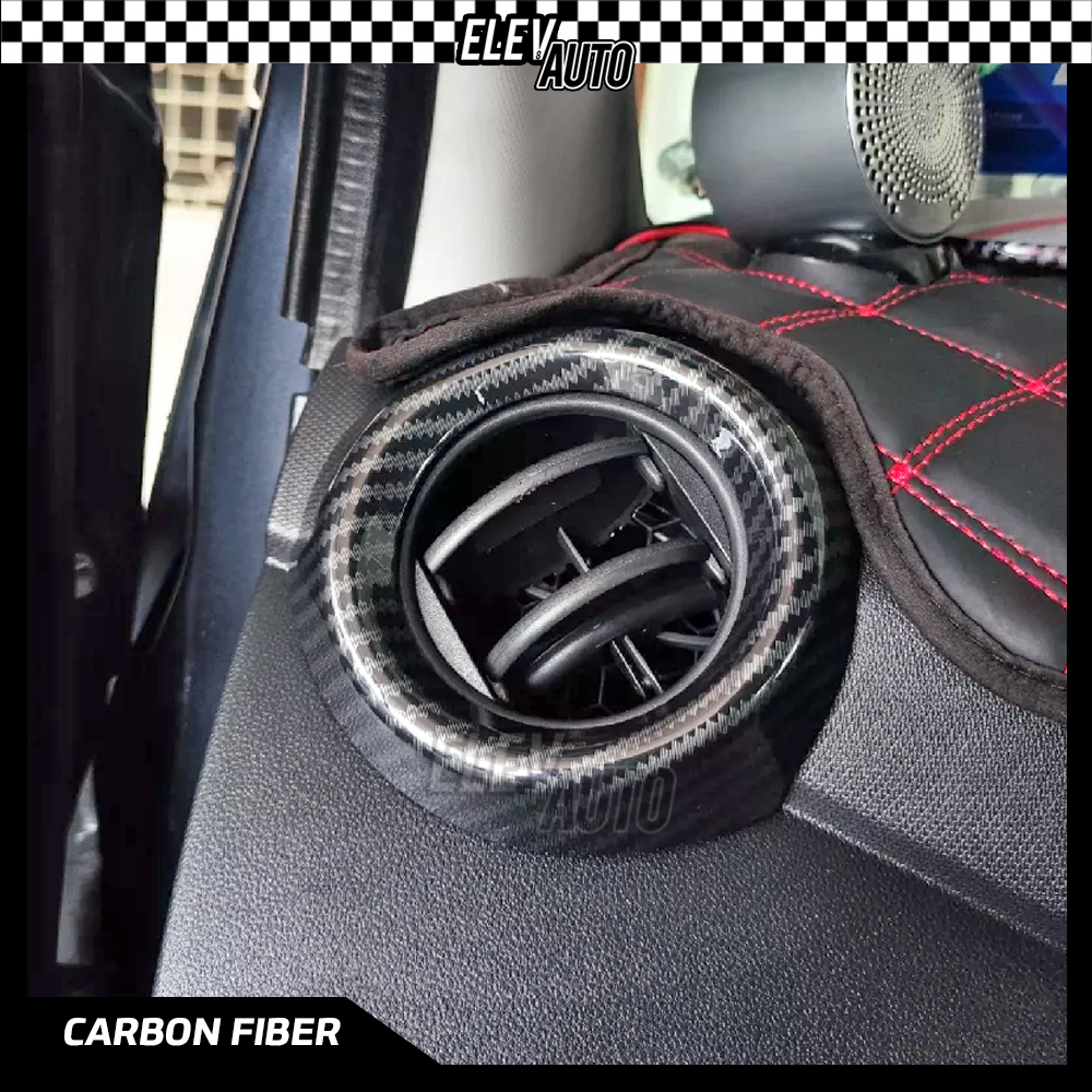 Perodua Axia 2014-2022 Side Aircond Vent Trim Carbon Fiber Black ...