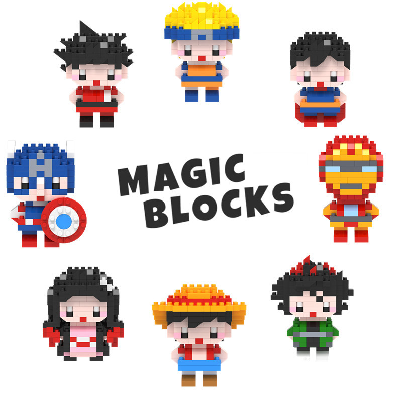 20 design cartoon brick 40 design cartoon Bricks nano Block Cute toys ...