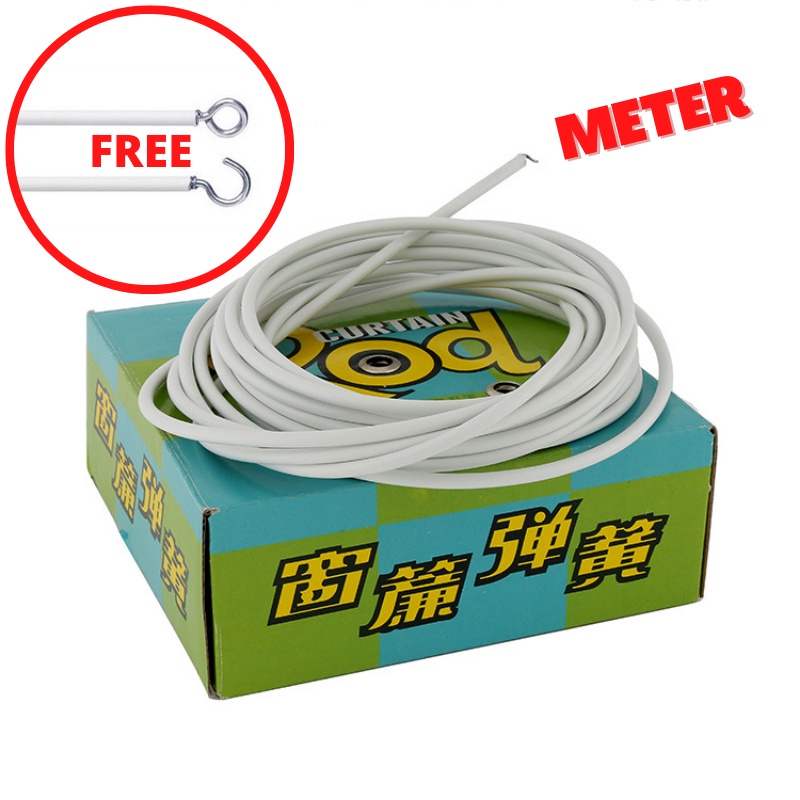 Ready Stock!!! Dawai/ Spring Langsir Putih Percuma Skru (1 Quantity ...