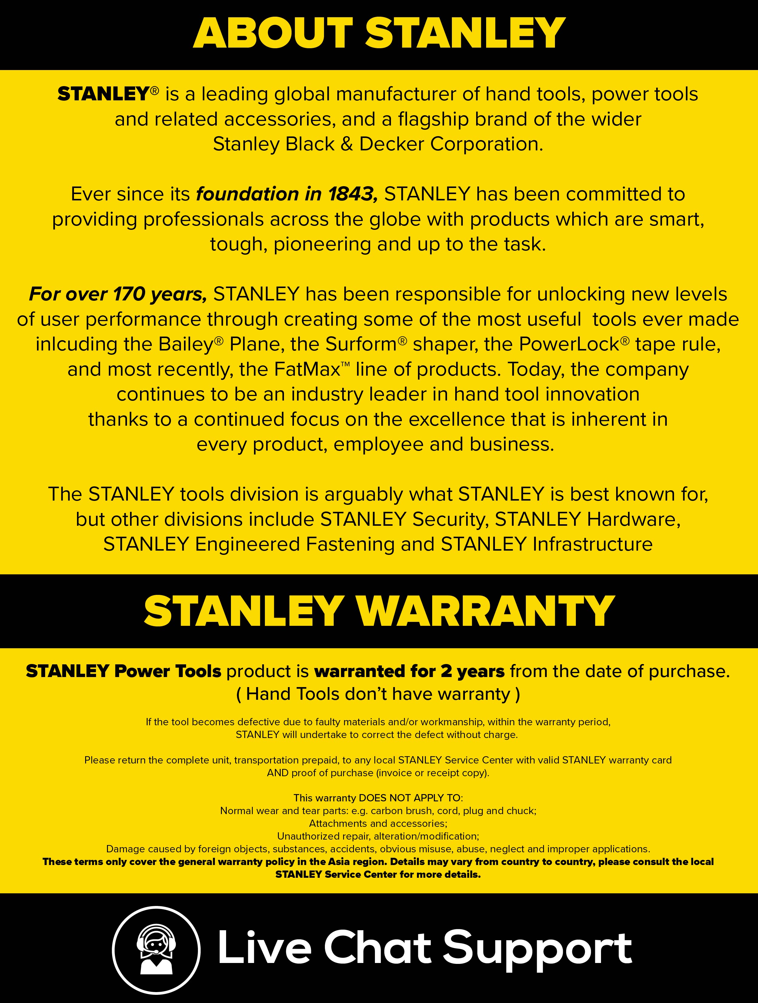 STANLEY STMT66673 / STMT66679 / STMT66672 / STMT66671 / STMT66670 ...