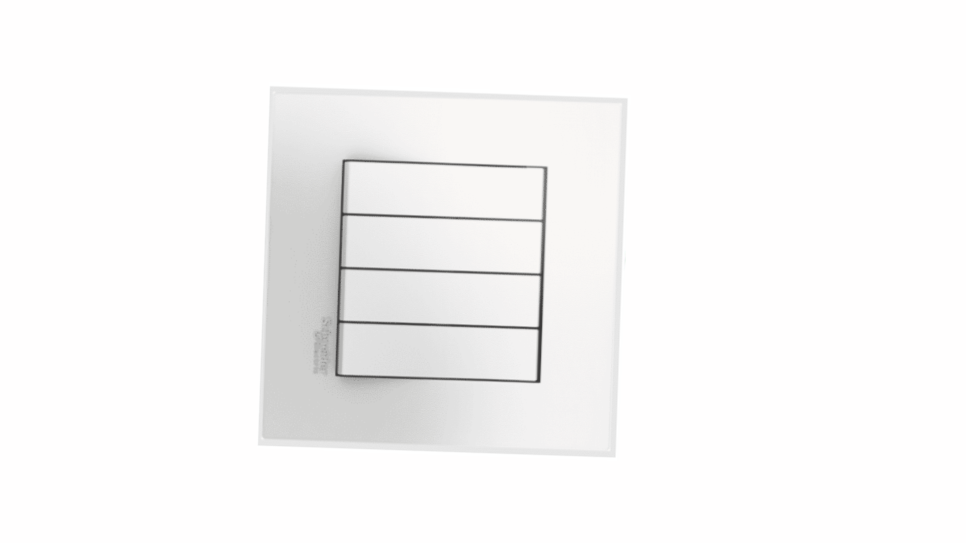 Schneider Electric SIRIM Vivace 4 Gang 1 Way Flush Press Light Switch ...