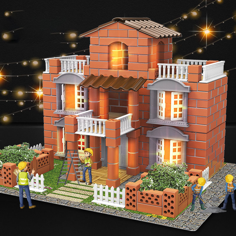 Mini Brick 1:16 [100pcs] Batu Bata mini brick DIY construction ...