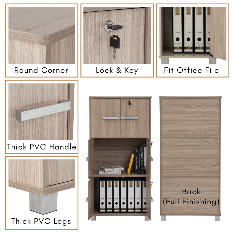 Alora Furniture - NAOMI 6 Door Storage Cabinet with Lock / Almari ...