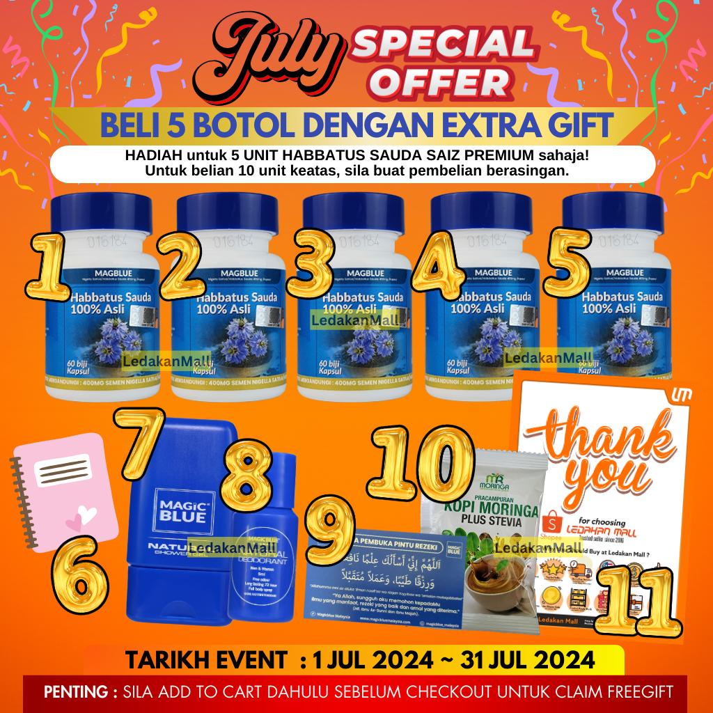 Kapsul Habbatus Sauda Mexblue by Magic Blue Lulus KKM Black Seed ...