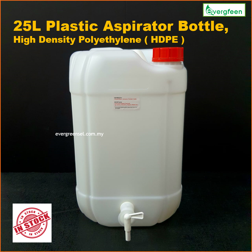 ( PROMO ) 5L/12L/25L Plastic Aspirator Bottle, High Density Polythylene ( HDPE ) & stopcock ...