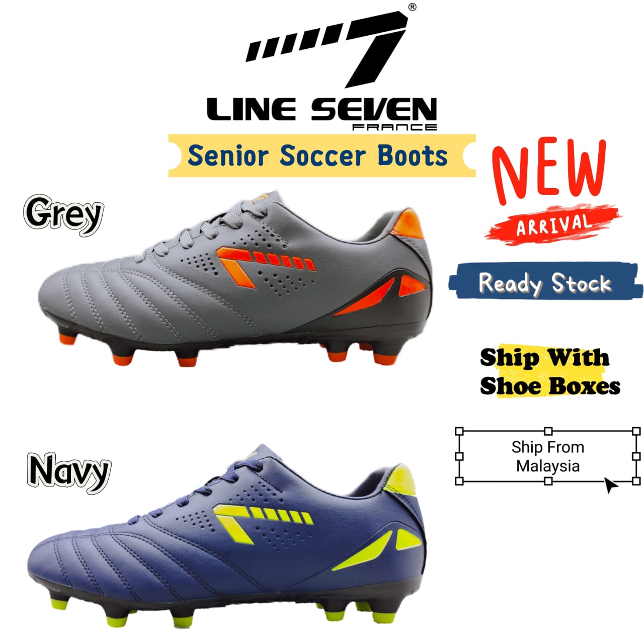 [Line Seven] Line7 L7 Starling Outdoor Soccer Shoes/Football Shoes ...