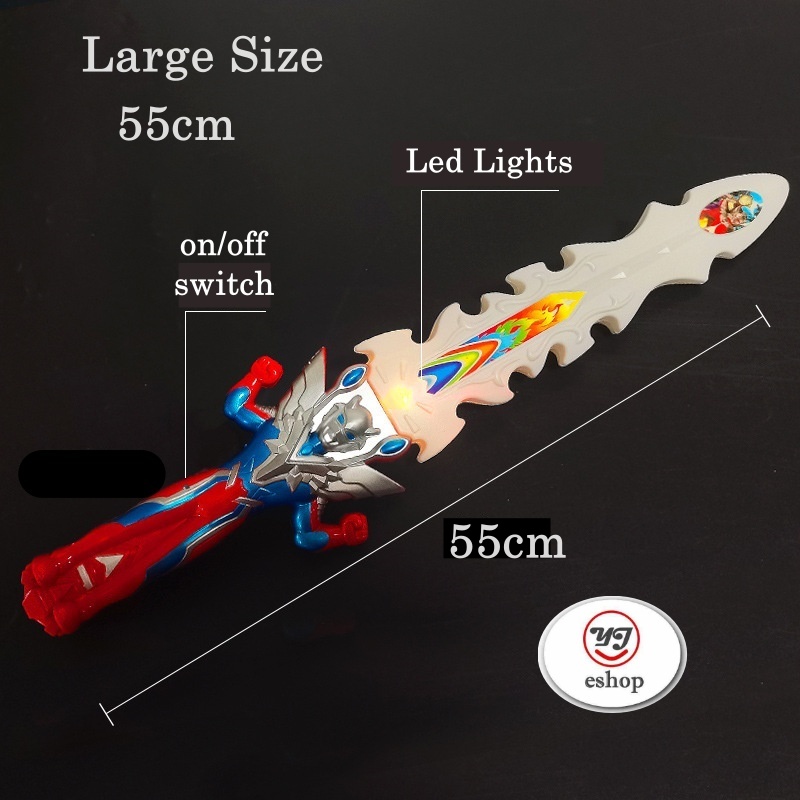 Ultraman Sword Flashing Light & Sound Ultraman Hero Sword Toy Mainan ...
