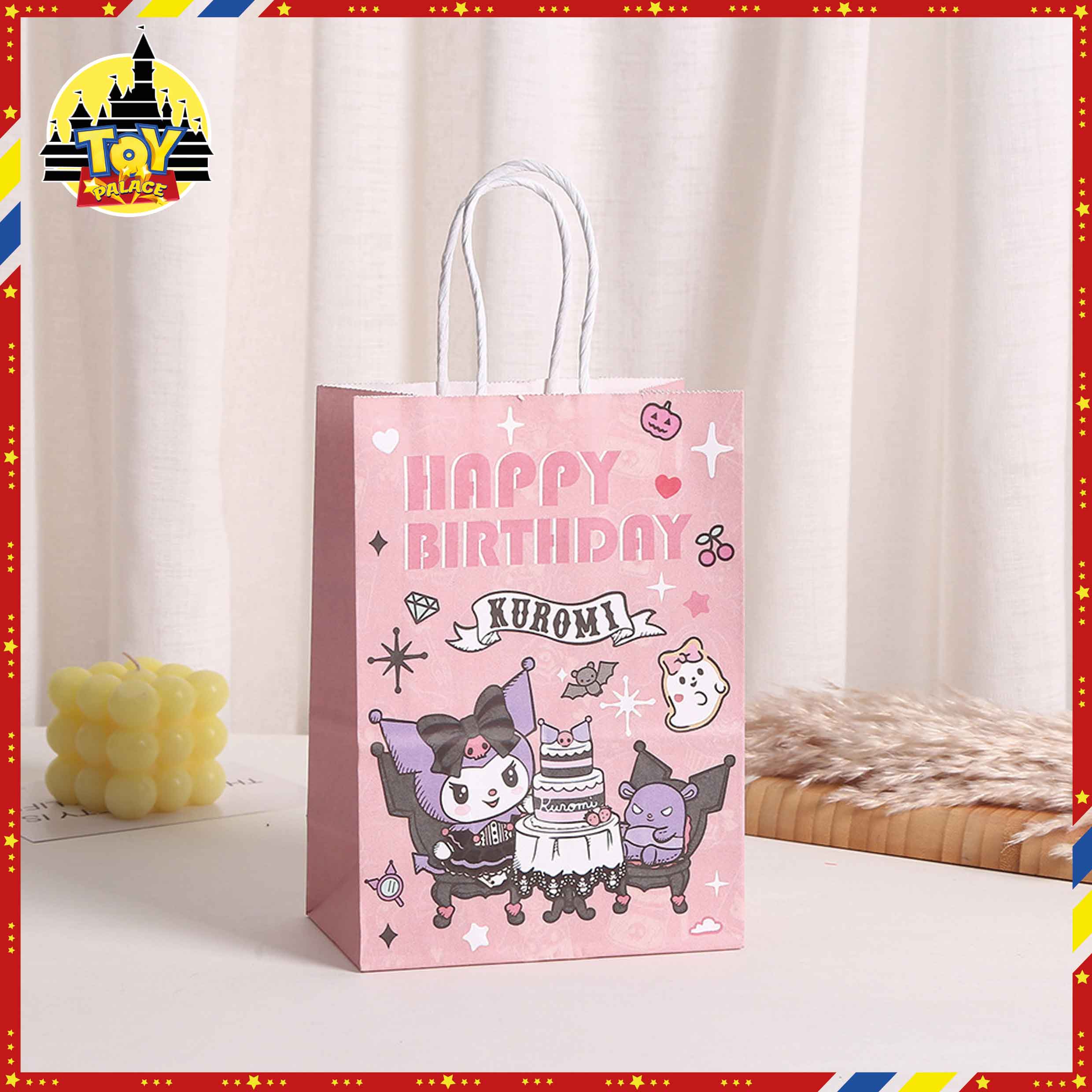 Cartoon Kuromi Theme Handbag Kraft Paper Bag Cute Shopping Gift box ...