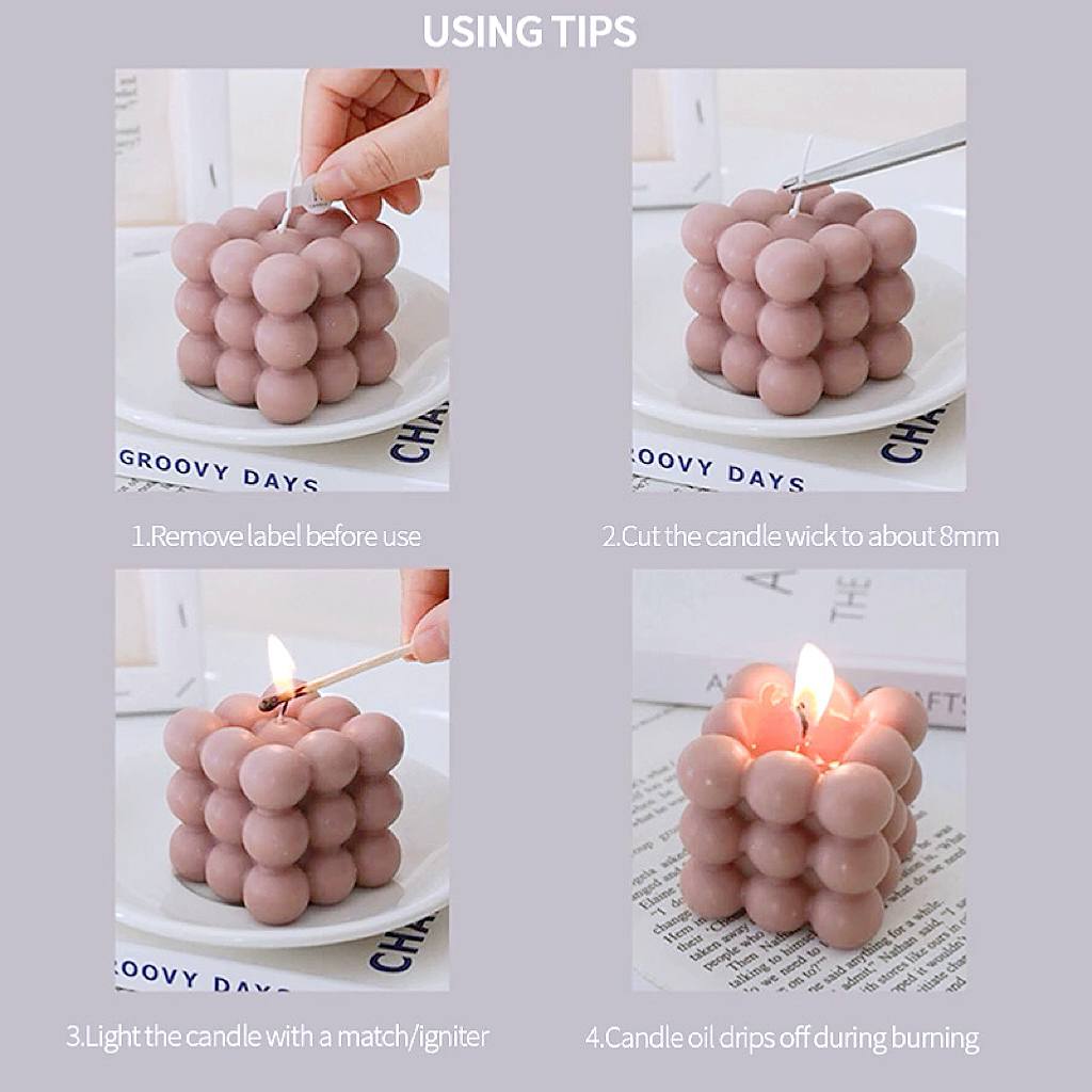 Cube Scented Candle Minimalist Ins Style Aromatherapy Candle ...