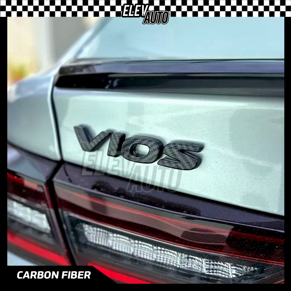 Toyota Vios 2023 2024 CARBON BLACK Toyota Logo Emblem VIOS Rear Word ...