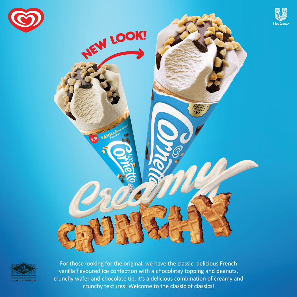 Cornetto Classic Vanilla Ice Cream Ice Creams (15 Pieces) | Shopee Malaysia