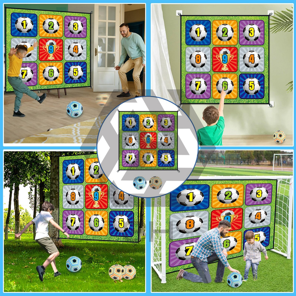 3H Permainan Bola Sepak Melekat Dinding/Sticky Wall Soccer Ball Game ...