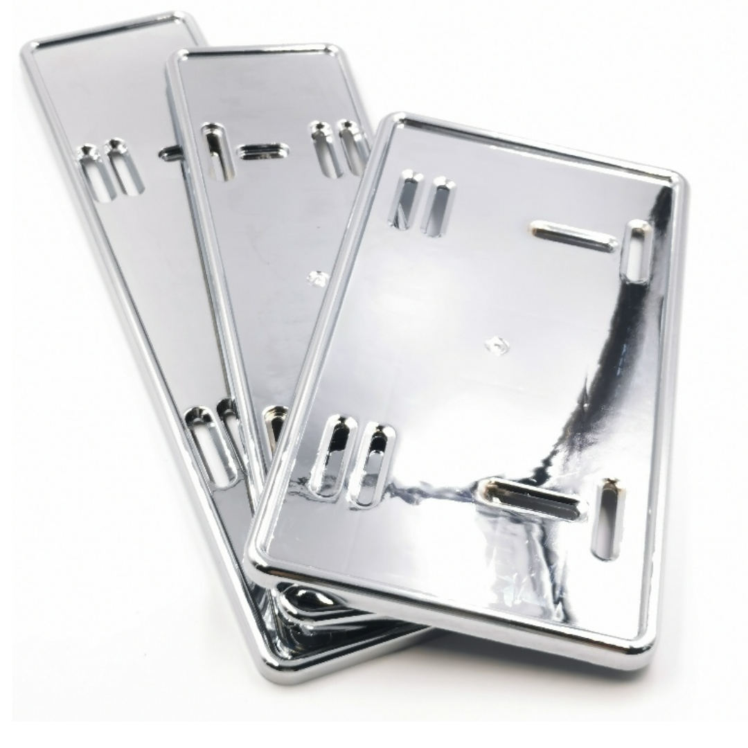 JDM Japan Style Silver Chrome Plate Number Holder Vehicle Cover For ...