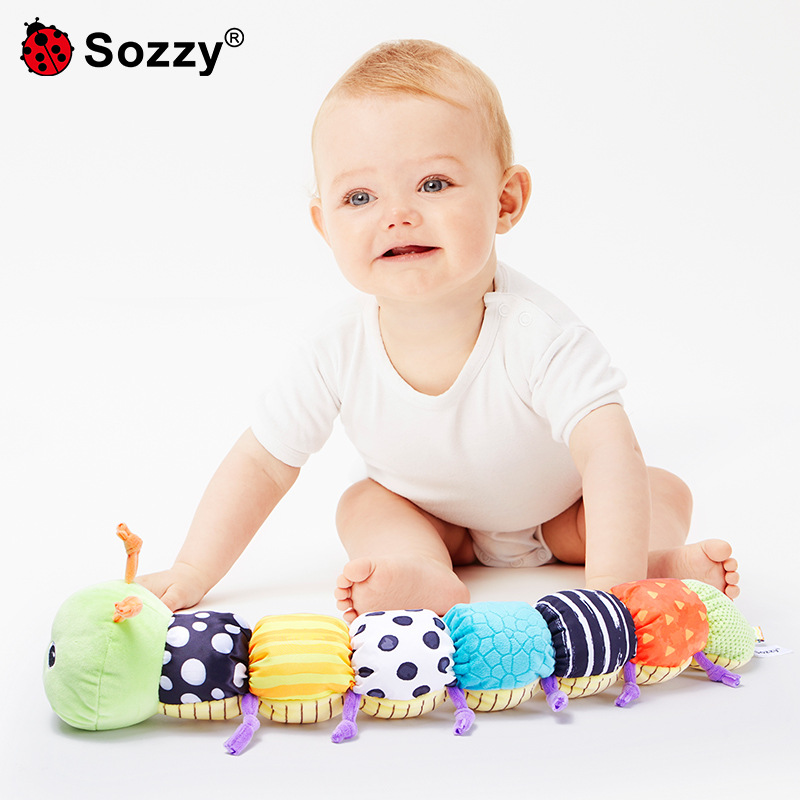 Sozzy Baby Musical Inchworm / Rattle Toy / Sozzy Musical Worm / Green ...