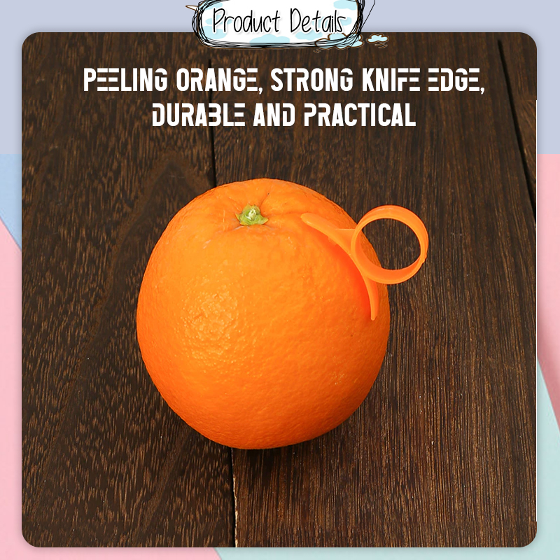 [Little B House] Orange Peeling Opener Ingenious Peeler Portable ...