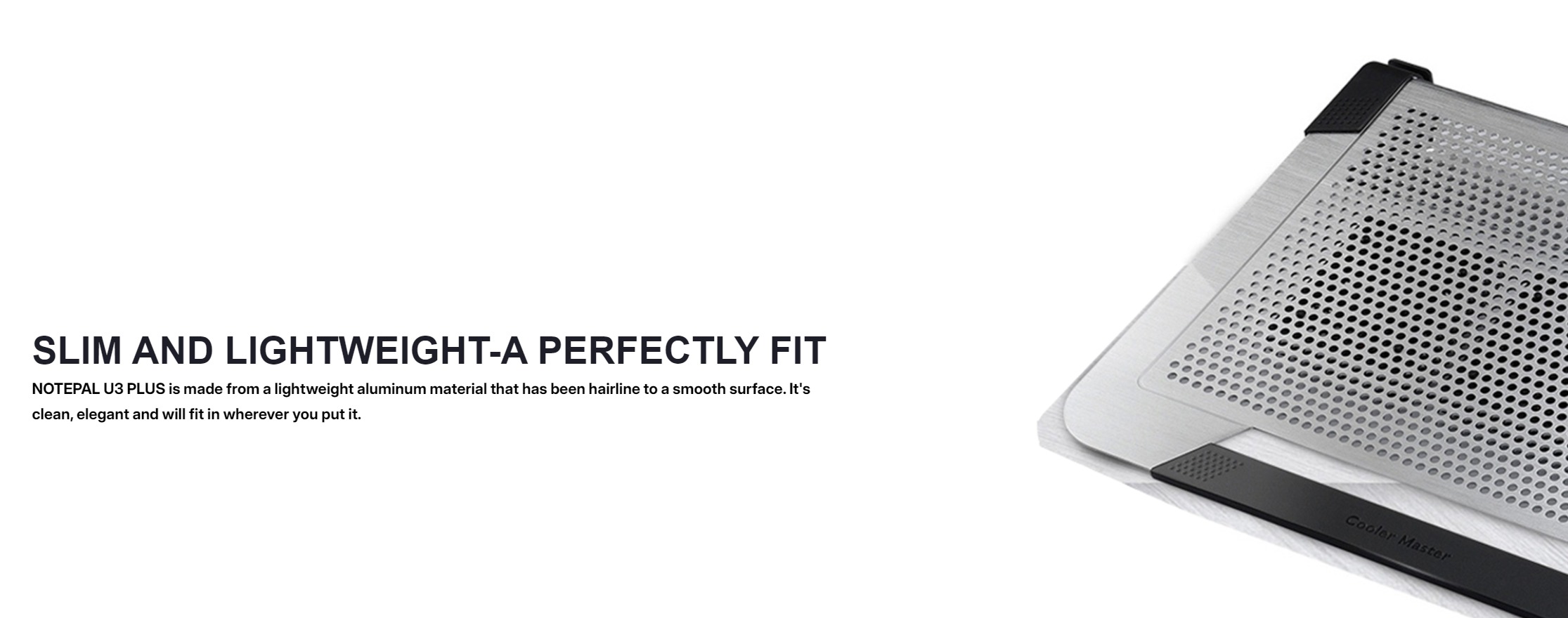 Cooler Master CM NOTEPAL U3 PLUS BLACK Notebook Laptop Cooling Cooler ...