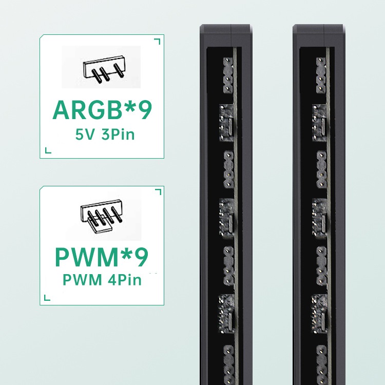 Snowman ARGB Hub ( 5V 3PIN ARGB + 4 Pin PWM ) PC Case CPU Fan ...