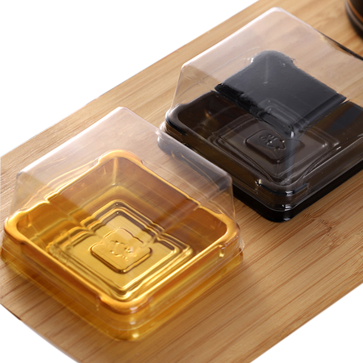 50 Pcs Transparent Plastic Mooncake Tray 【50g/75g/100g】Dessert ...