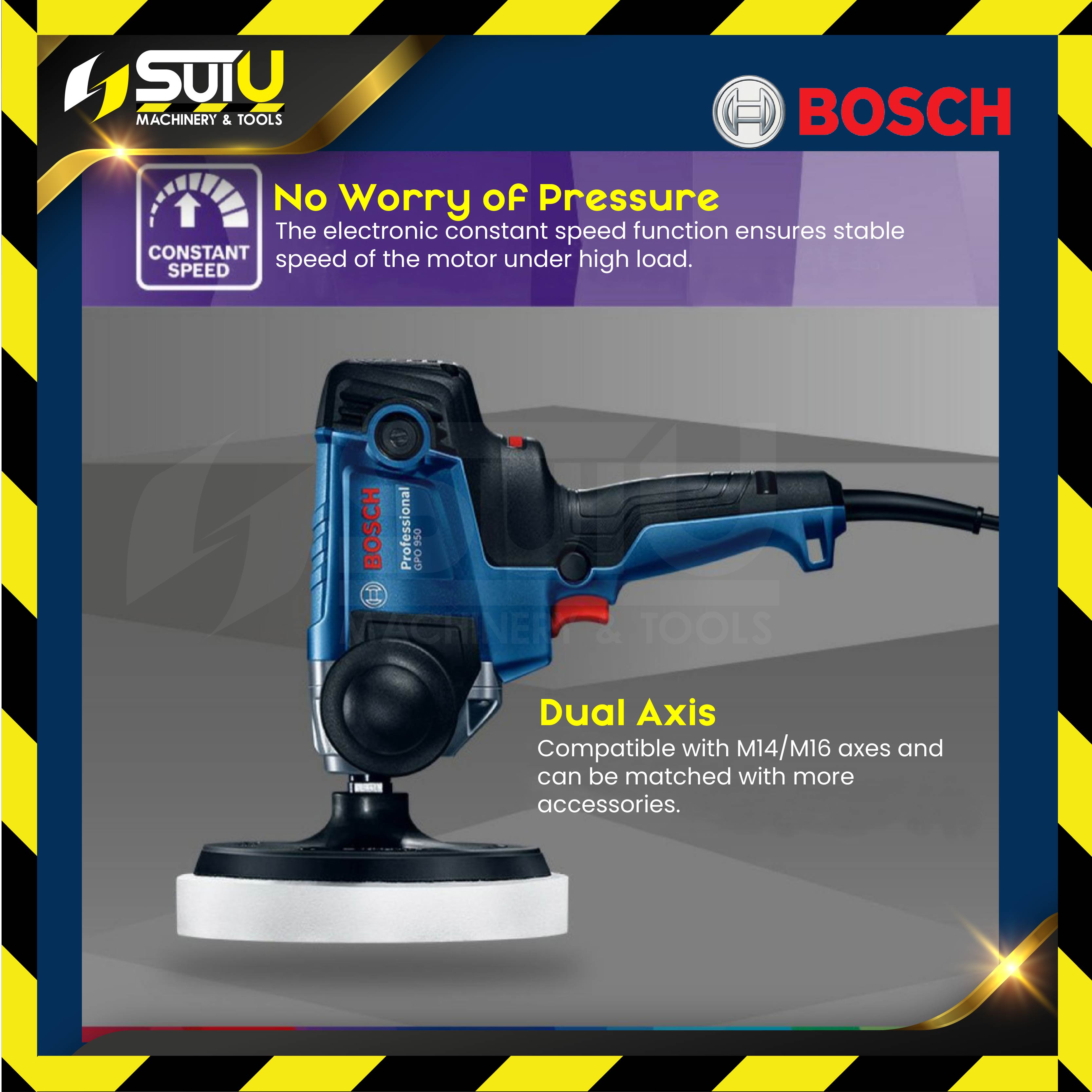 BOSCH GPO950 / GPO 950 180MM Professional Polisher 950W 2100RPM ...