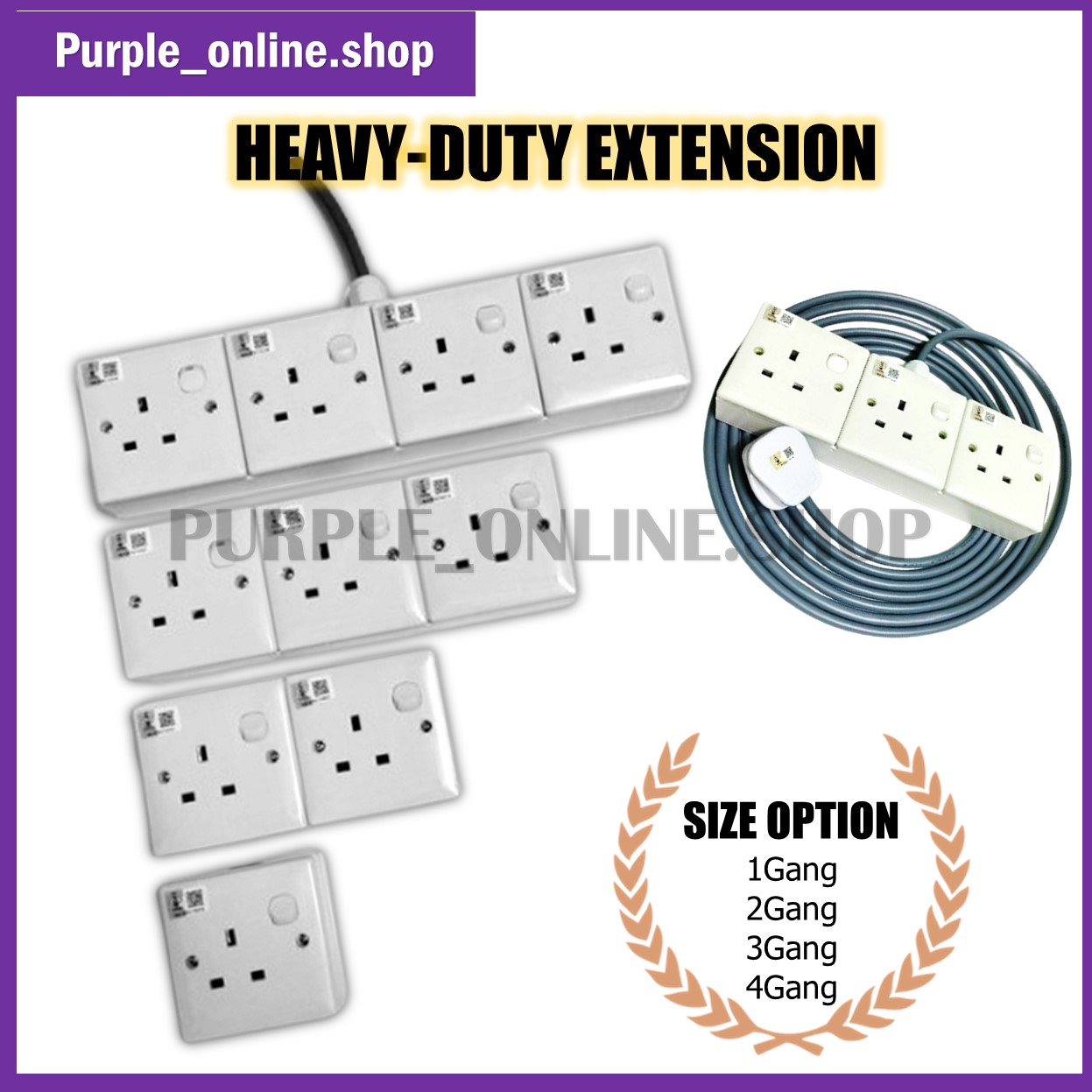 SIRIM Socket Extension Heavy Duty Extension Plug Heavy Duty Wire ...