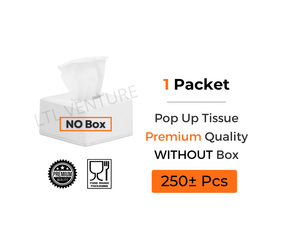Pop Up Tissues 1 Ply/250Pcs/400Pcs/Virgin pulp Tissue | Shopee Malaysia