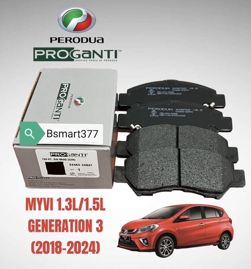 READY STOK Perodua front brake pads myvi d20n mg3 1.3L/1.5L 2018-2023 ...