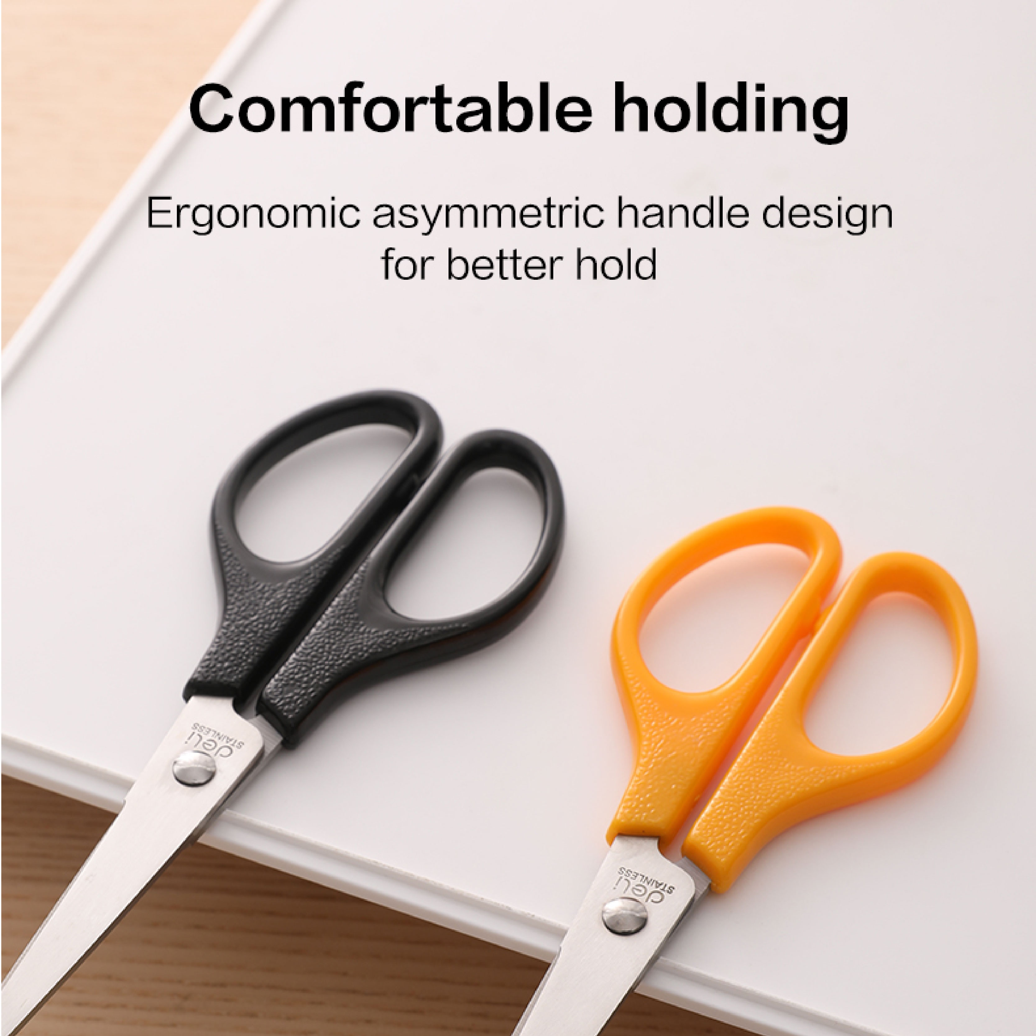Deli Scissors Portable Scissors Extension Handle E0603 | Shopee Malaysia
