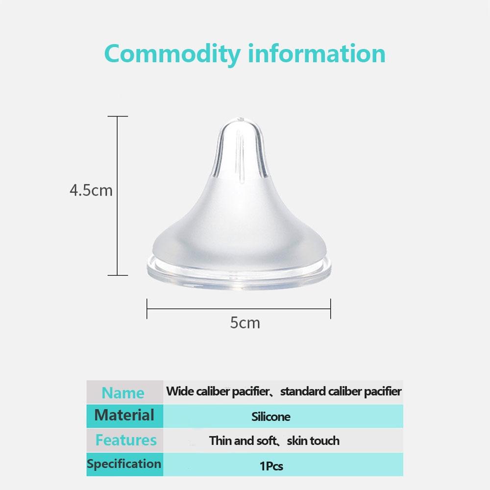 Baby Puting Nipple Wide Neck Bottle Pacifier Replacement Baby Silicone ...