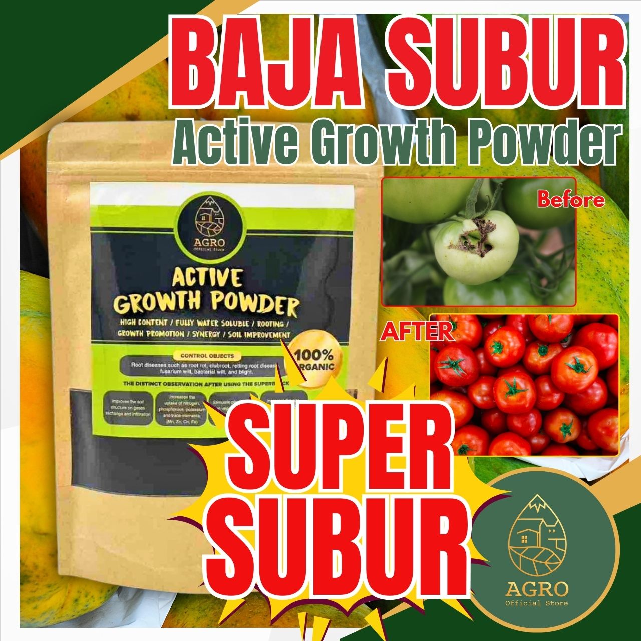 AGRO Active Growth | Baja Power | Baja Gemuk | Baja Paksa Buah | Baja ...