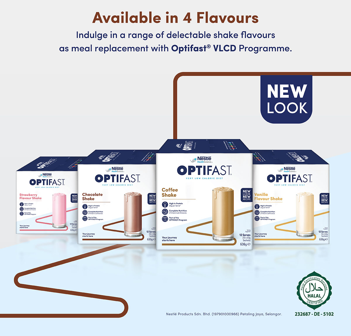 NESTLE OPTIFAST MILK SHAKE CHOCOLATE, Weight Lost Meal Replacement ...