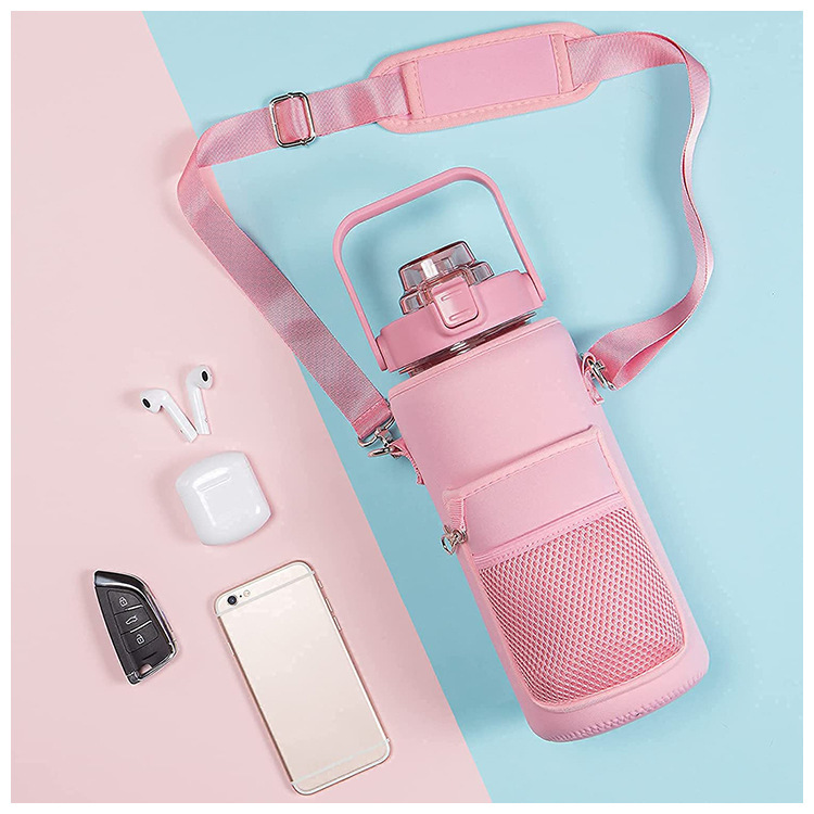 Drinking Bottle Cover Pouch With Hand Strap Cute Water Bottle Cover beg ...