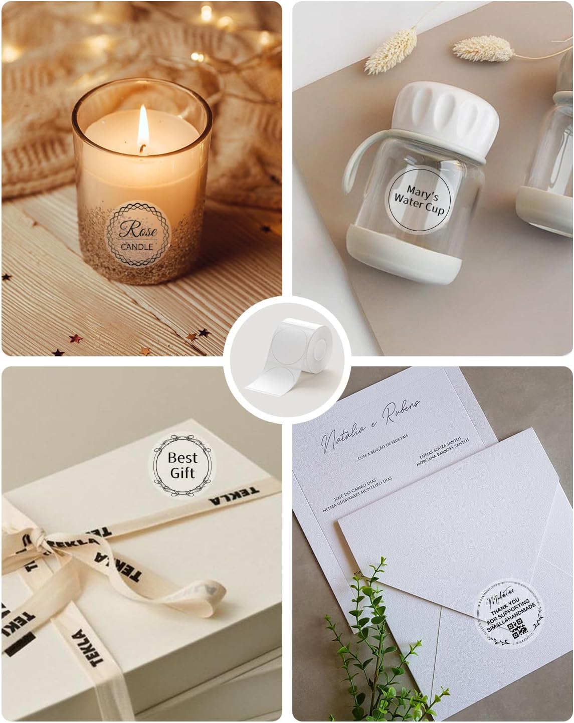 [Round series] NIIMBOT B21/B3s/B1 Round Label Paper, Cosmetic ...