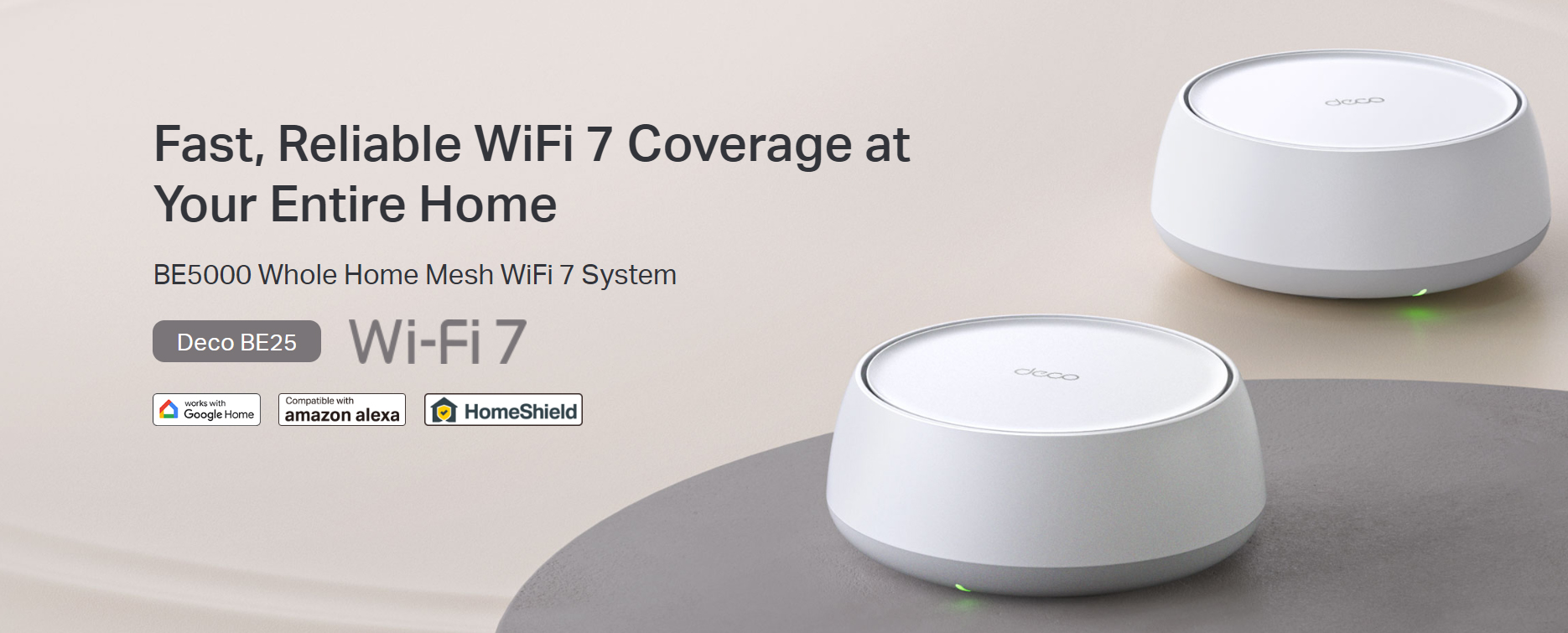 TP-link Deco BE25 BE5000 Whole Home Mesh WiFi 7 System (2 pack / 3 pack ...