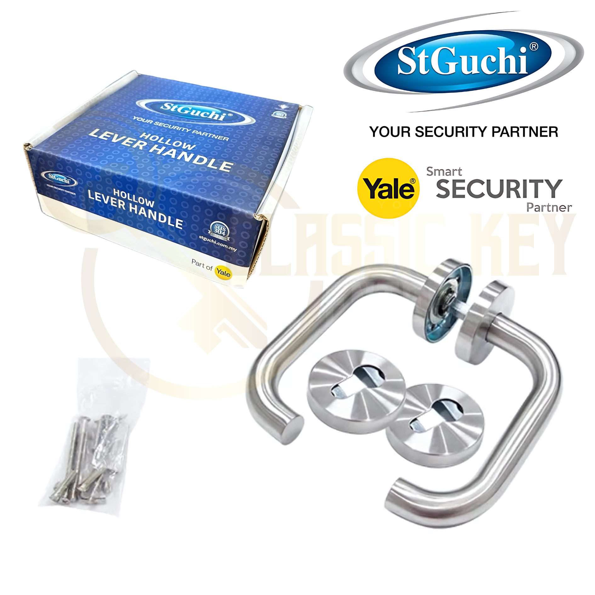 St Guchi Lever Handle SGLHR-101 Hollow Type SIRIM APPROVED | Shopee ...