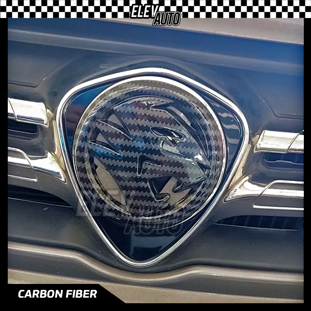 Proton Saga VVT MC1 2016 - 2020 Front Logo Emblem Trim Carbon Fiber ...
