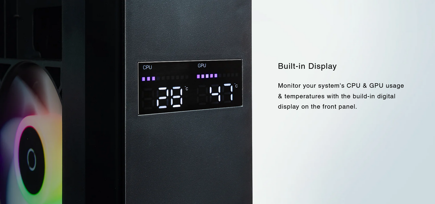 Tecware ARC M MATX&ARC ATX ARGB Curve TG With CPU&GPU Temperature ...