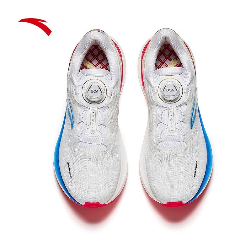 ANTA Women G21 OLYMPIC Running Shoes 122435563R-1 -Pure White/Dial Blue ...