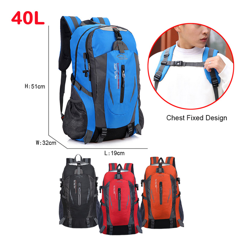 40/60L Outdoor Hiking Bag Travel Waterproof Backpack Computer Bag ...