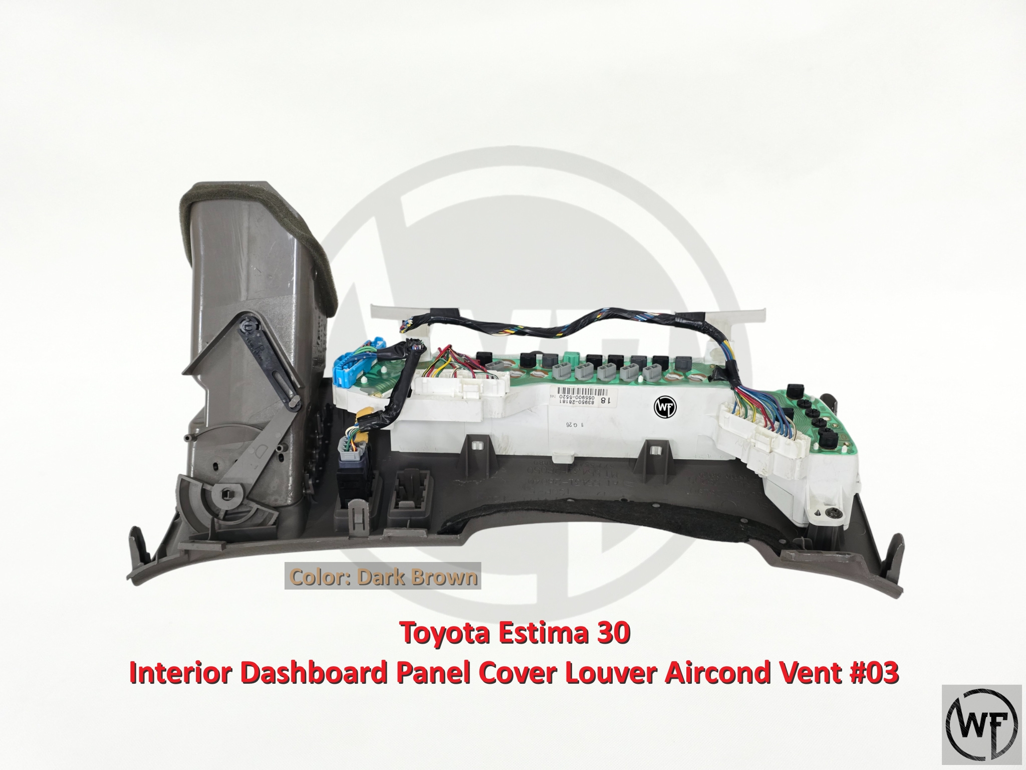 Toyota Estima ACR30 MCR30 Interior Dashboard Panel Cover Louver Aircond ...