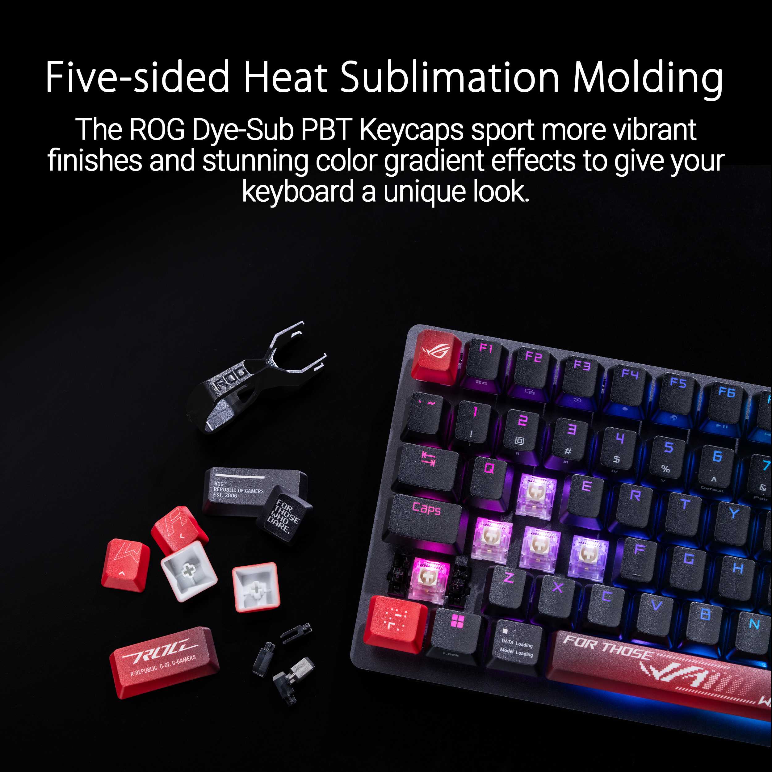 ROG AC08 Dye-Sub PBT Keycaps (For ROG Azoth & ROG Strix Scope II 96 ...