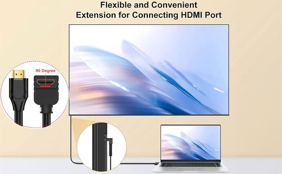 HDMI Straight to Up Cable V1.4 1.5M | Shopee Malaysia