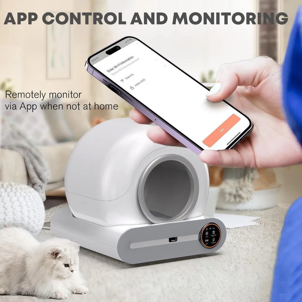 SmartPets Space Pro Automatic Cat Litter Box 65L Self Cleaning | Shopee ...