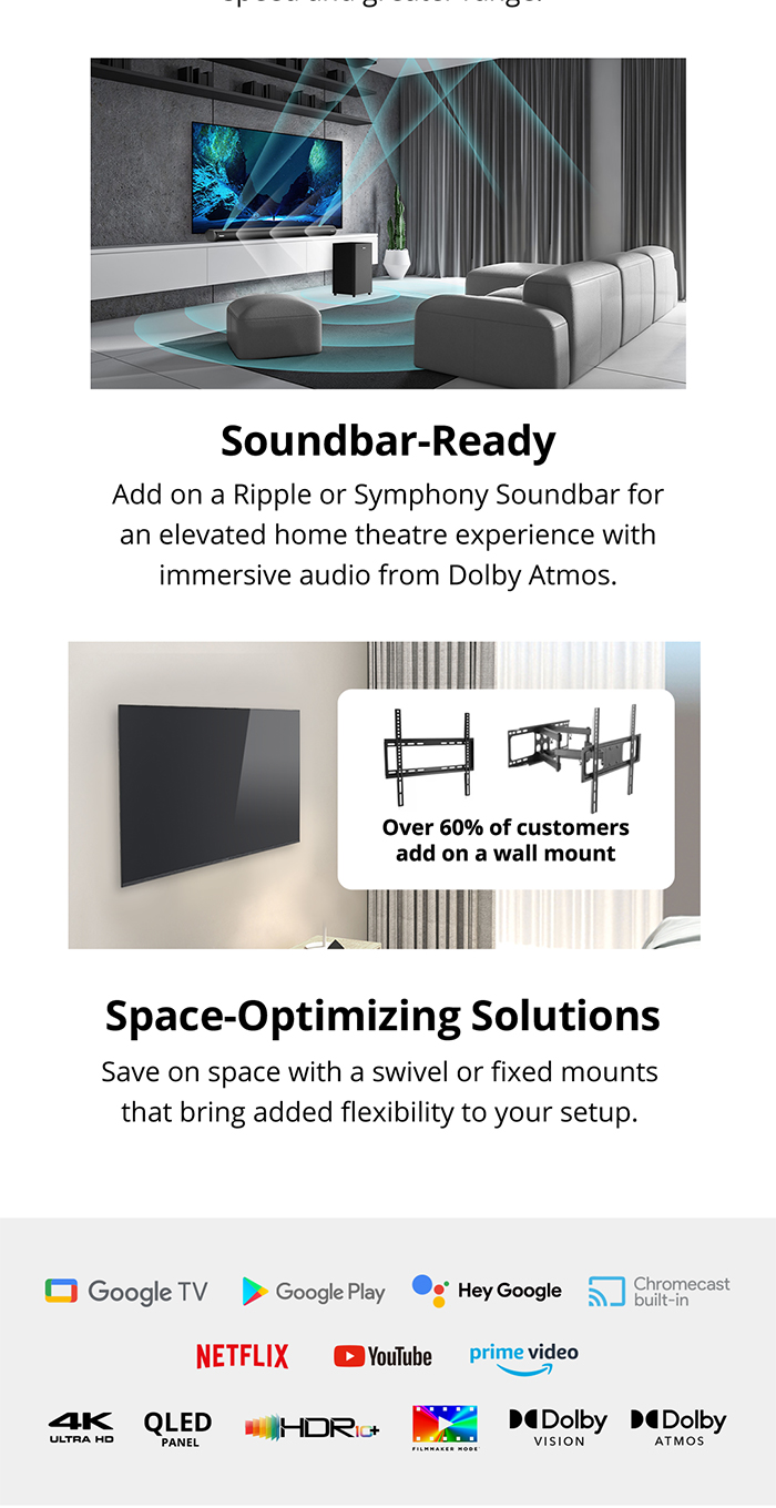 PRISM+ Q75 Ultra 4K QLED Quantum Colours Google TV (75") | Shopee Malaysia