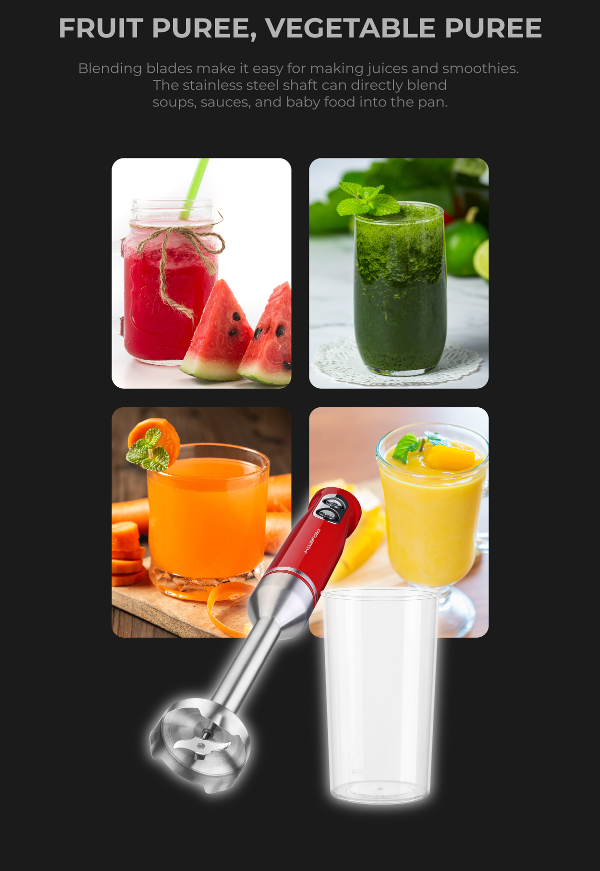 PerySmith 3 in 1 Hand Blender 850W EasyCooking Series PS850 | Shopee Malaysia