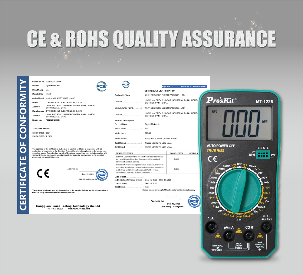 MT-1226 3-1/2 TAIWAN PROS'KIT True-RMS Digital Multimeter | Shopee Malaysia